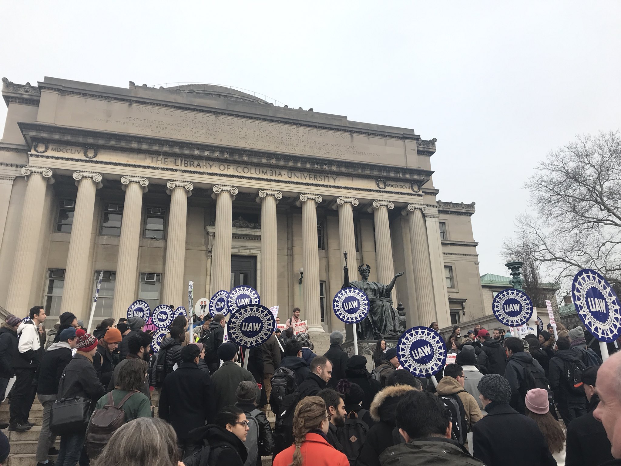 Graduate Student Workers Protest Columbia's Decision To Not Bargain For ...