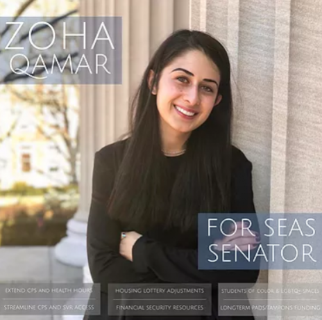 Bwog Endorses Zoha Qamar For University Senate – Bwog