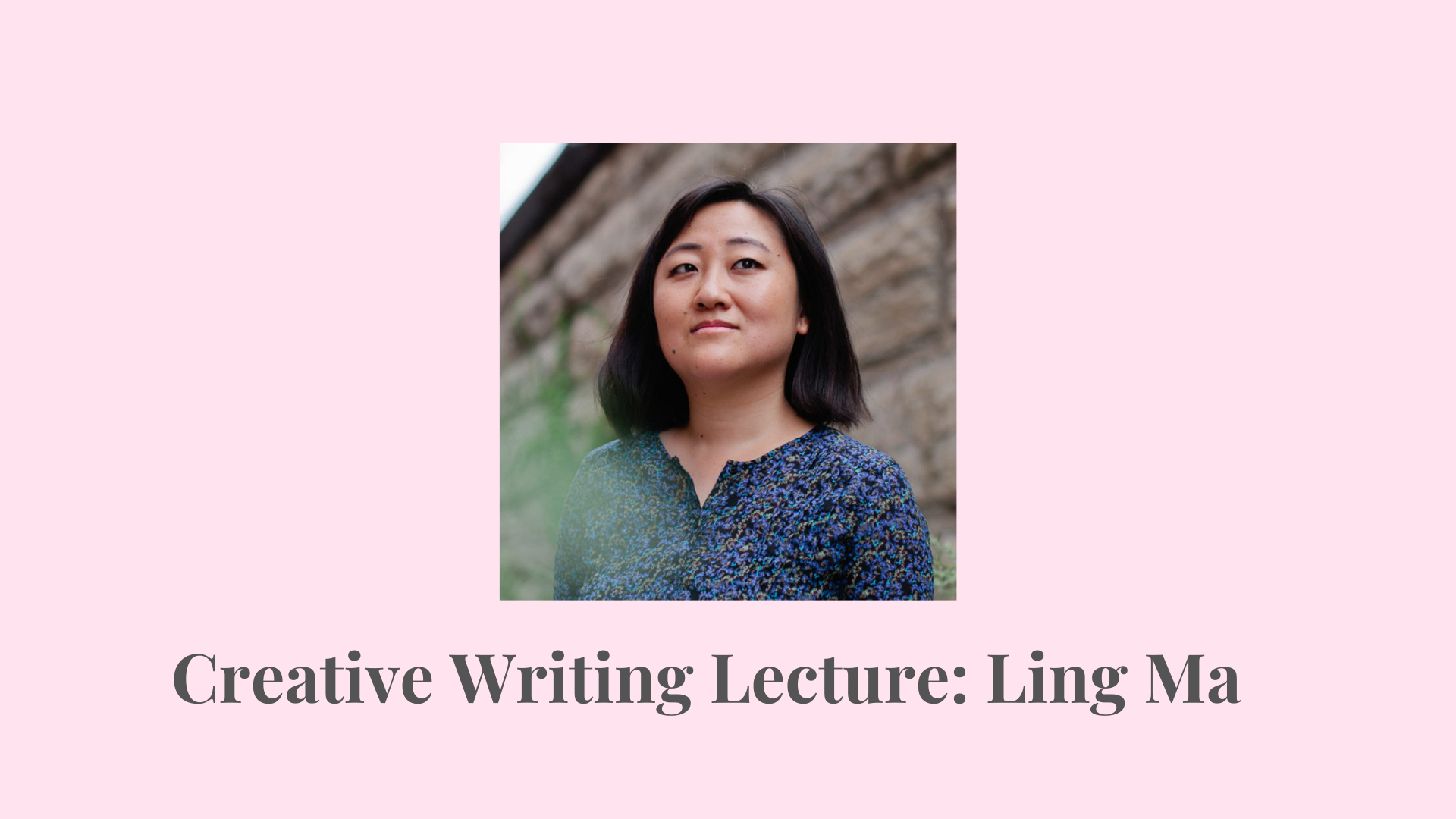 Transcending The Gimmick: A Creative Writing Lecture With Author Ling ...