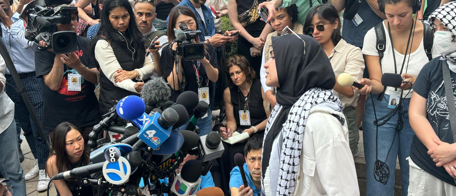 Columbia University Apartheid Divest Holds Press Conference To Address ...